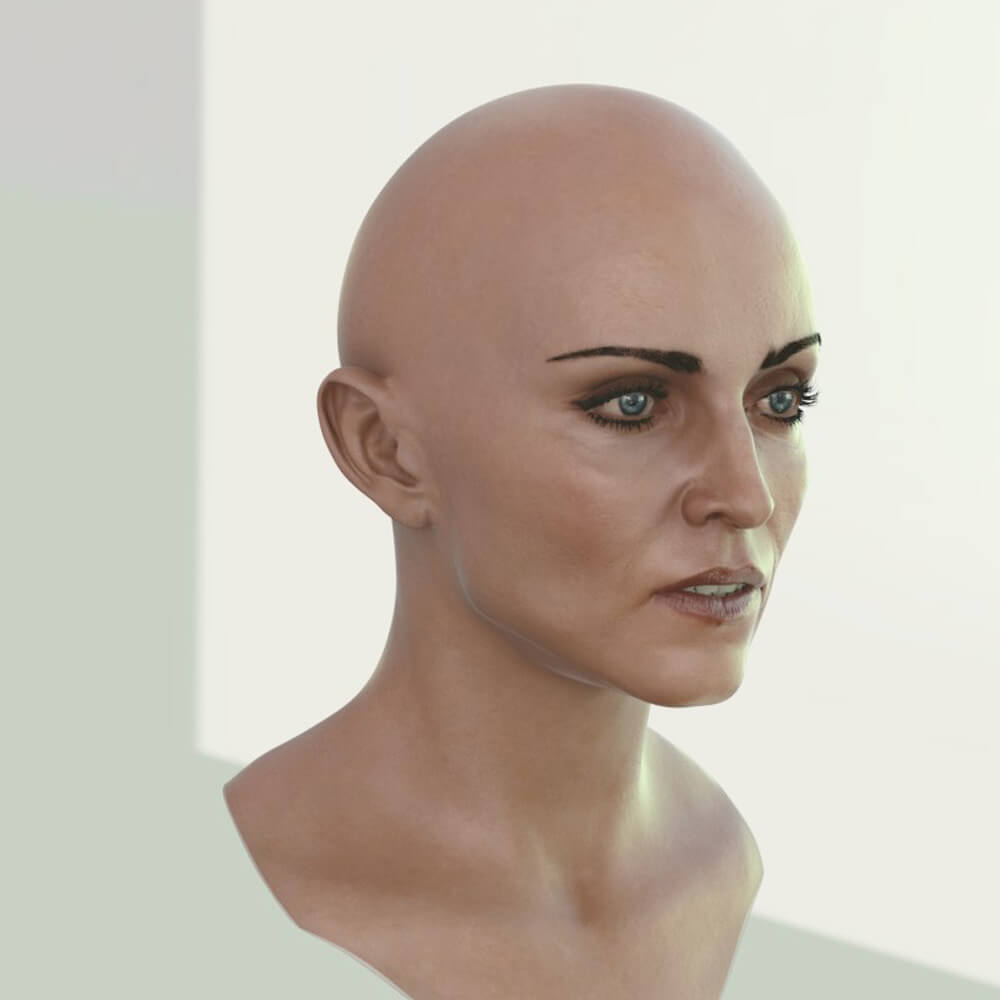 3D Model Madonna Singer Head by vefilanna