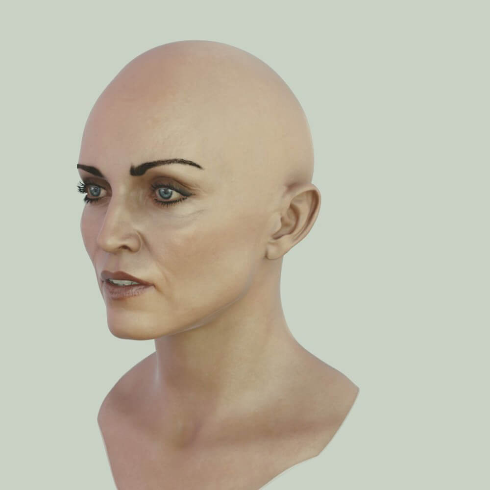 Madonna Singer Head - 3D Model by vefilanna