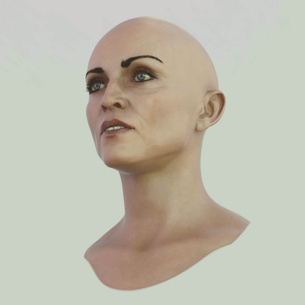 3D Model Madonna Singer Head by vefilanna