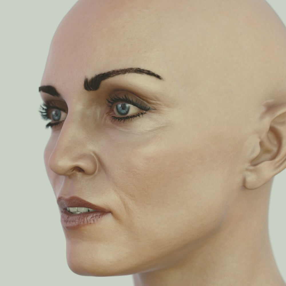 3D Model Madonna Singer Head by vefilanna