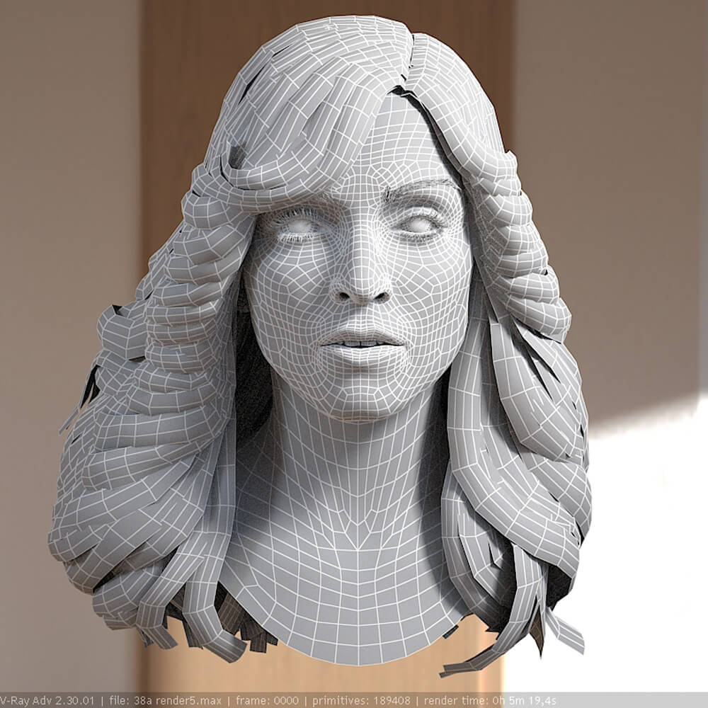 3D Model Madonna Singer Head by vefilanna