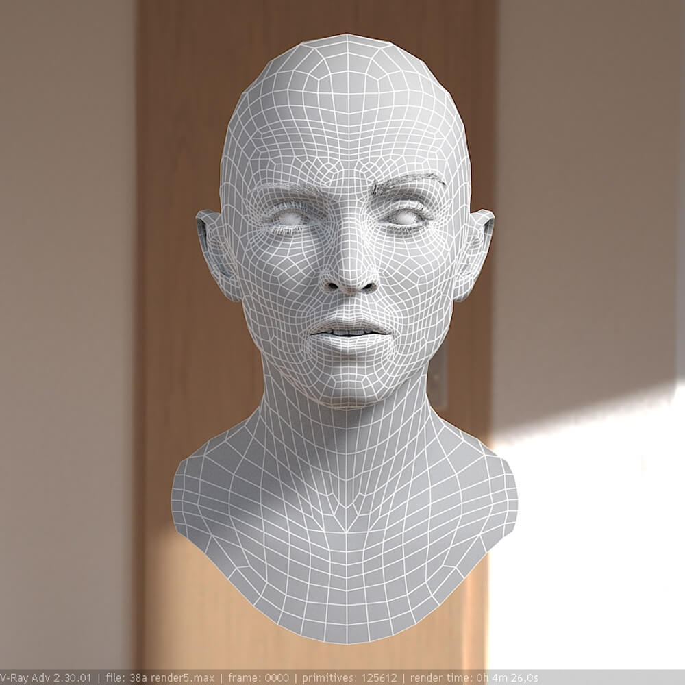Madonna Singer Head - 3D Model by vefilanna