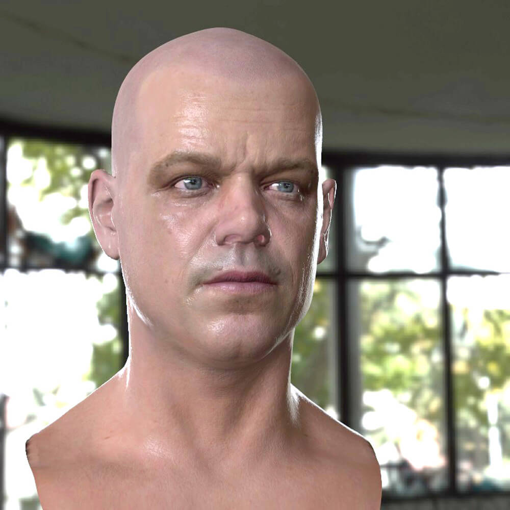 Matt Damon Head - 3D Model by vefilanna