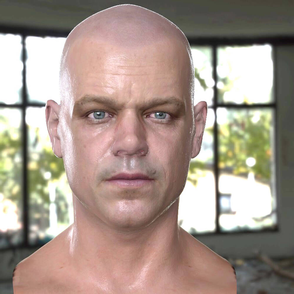Matt Damon Head - 3D Model by vefilanna