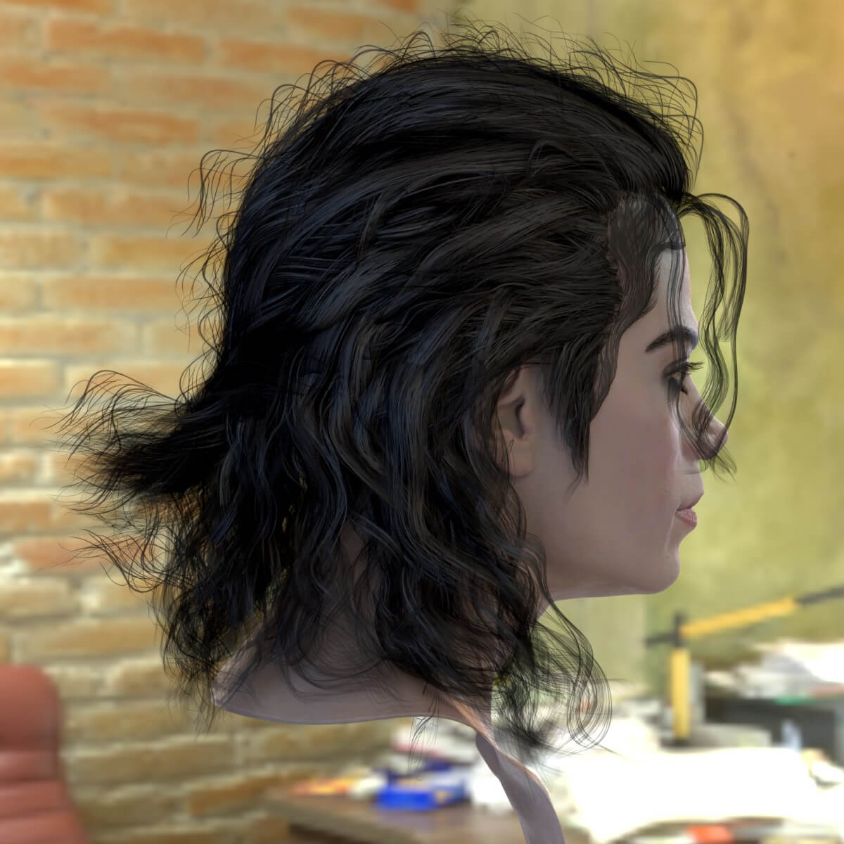 Michael Jackson Head - 3D Model by vefilanna