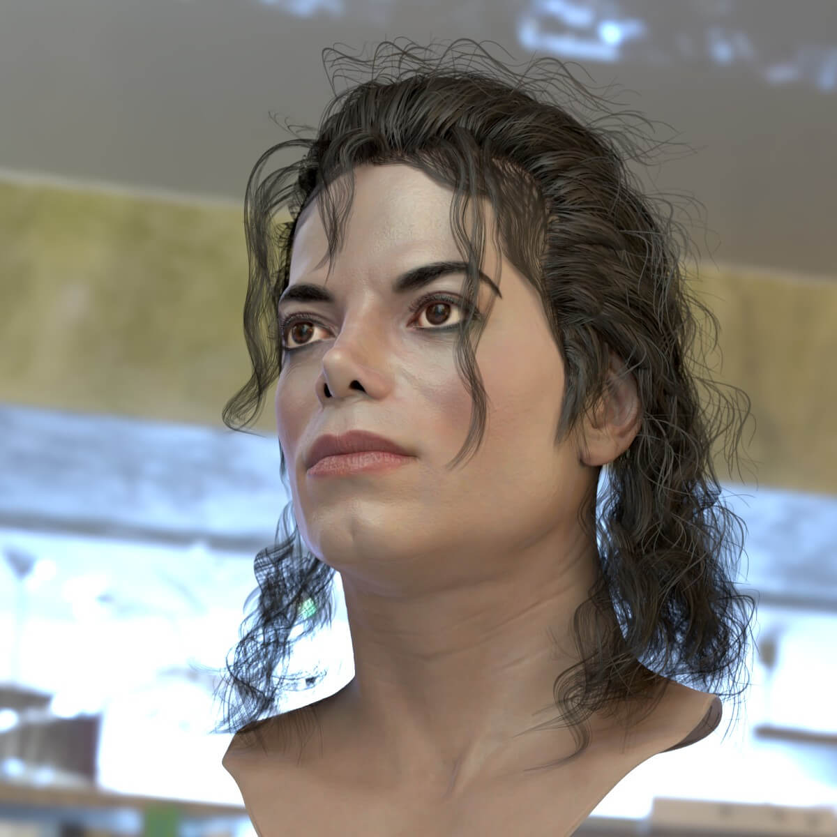 Michael Jackson Head - 3D Model by vefilanna