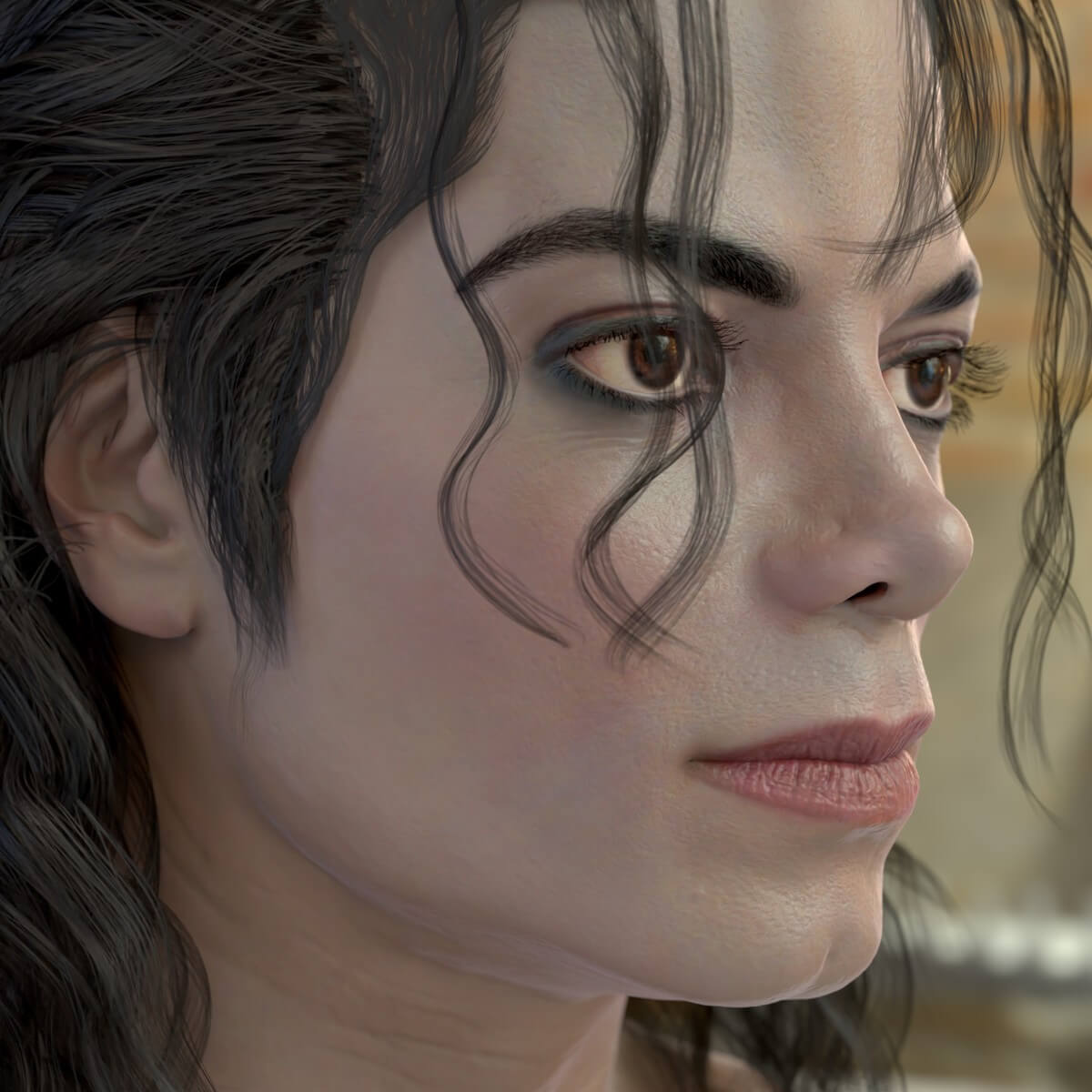 Michael Jackson Head - 3D Model by vefilanna