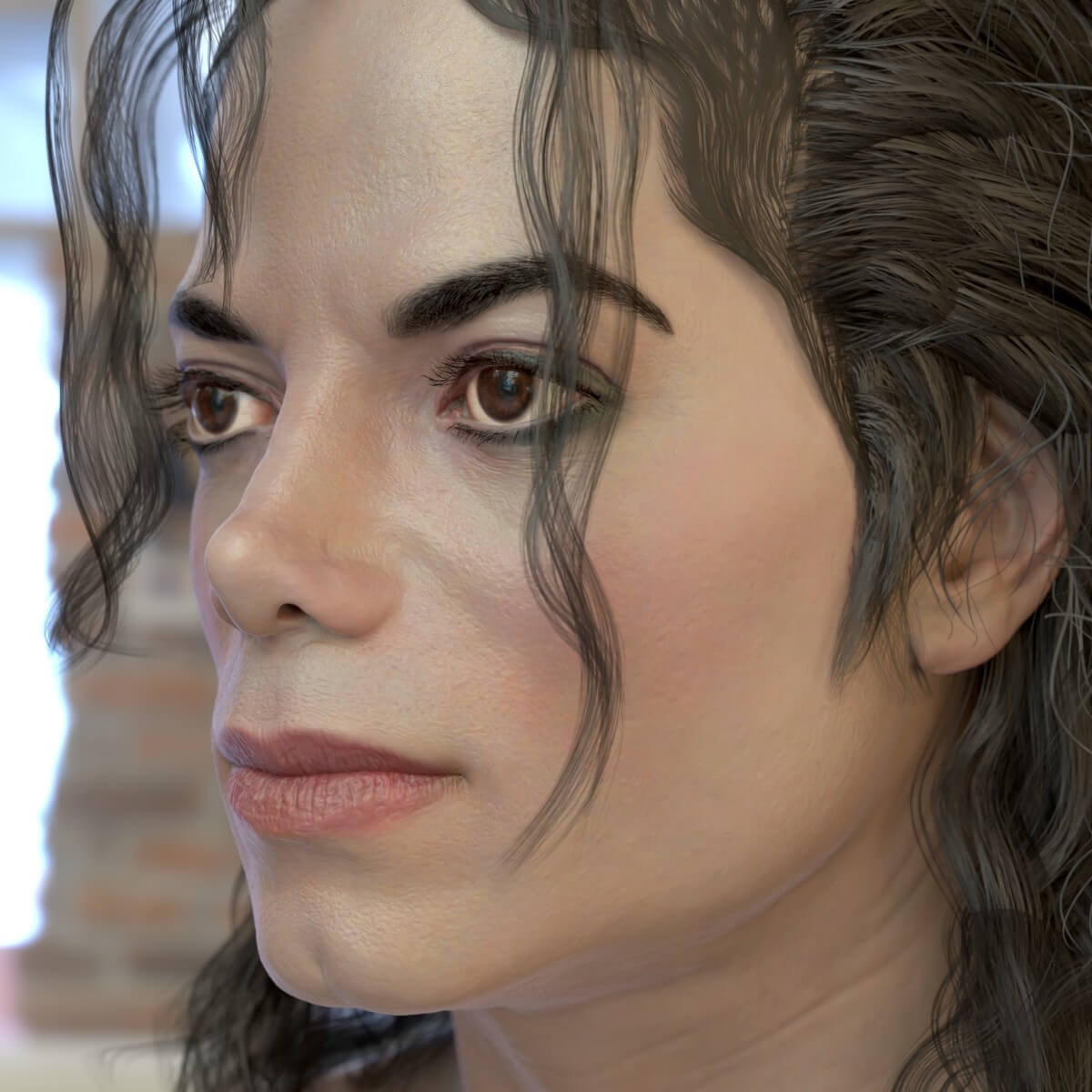 Michael Jackson Head - 3D Model by vefilanna