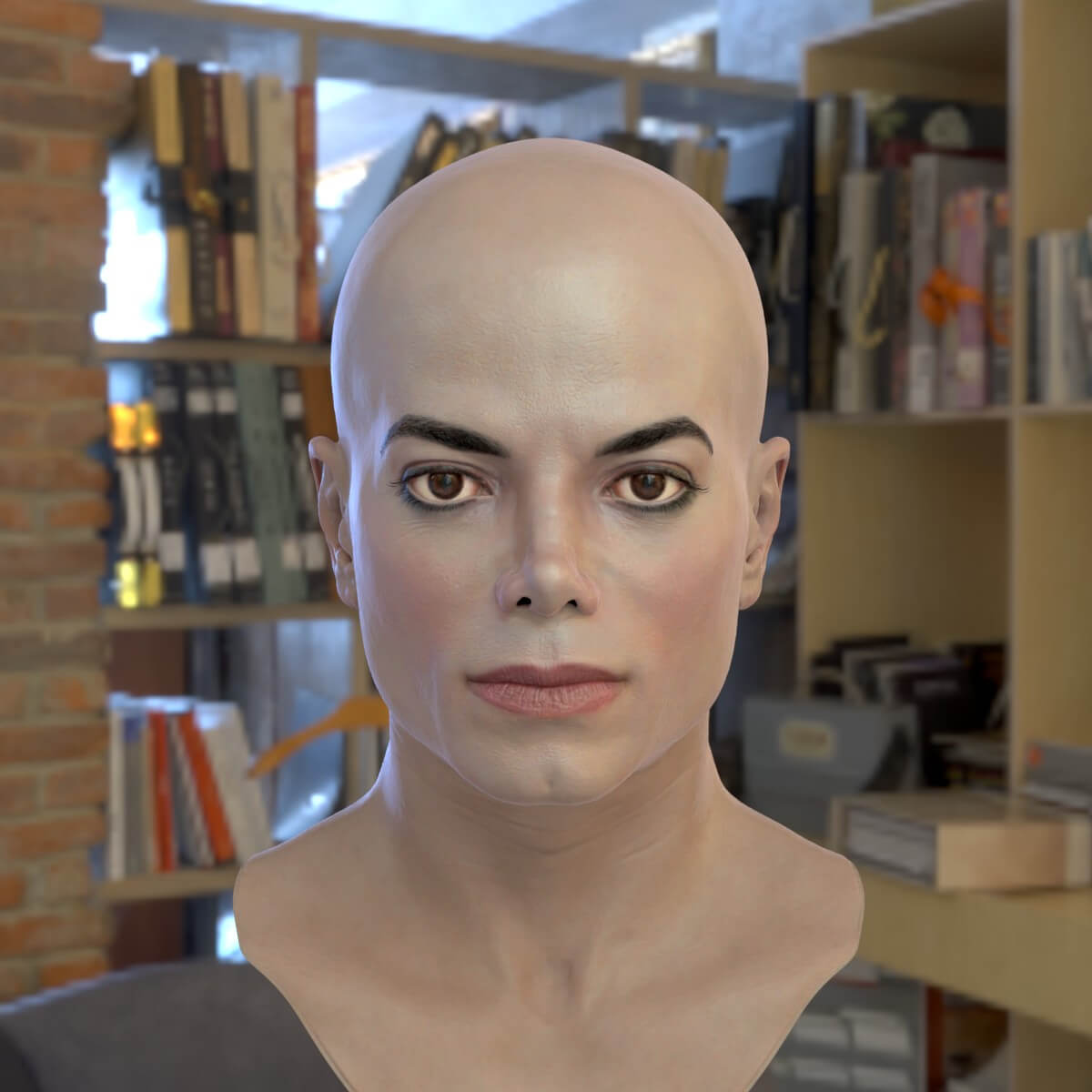 Michael Jackson Head - 3D Model by vefilanna
