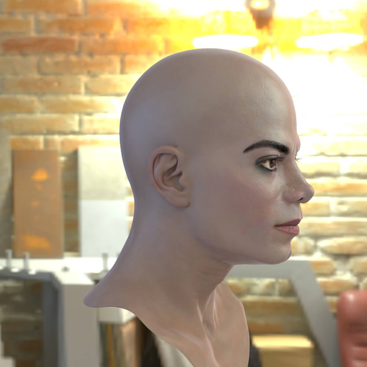 Michael Jackson Head - 3D Model by vefilanna