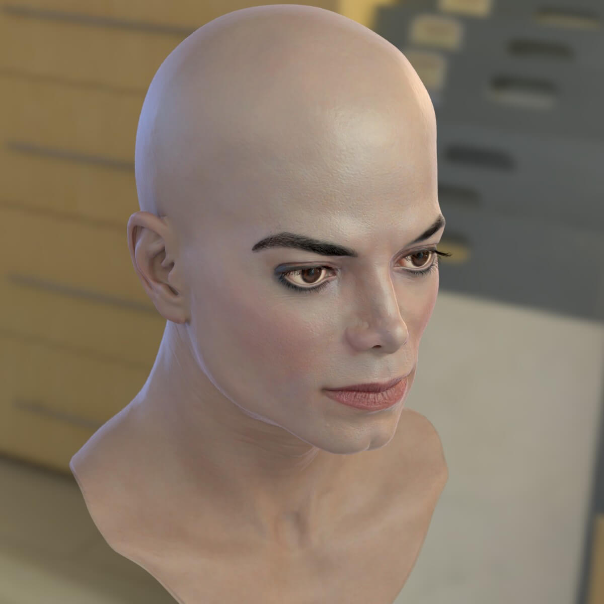 Michael Jackson Head - 3D Model by vefilanna