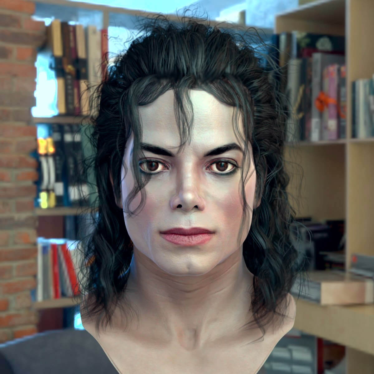 Michael Jackson Head - 3D Model by vefilanna