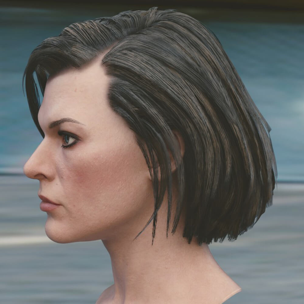 Milla Jovovich Head V1 - 3D Model by vefilanna