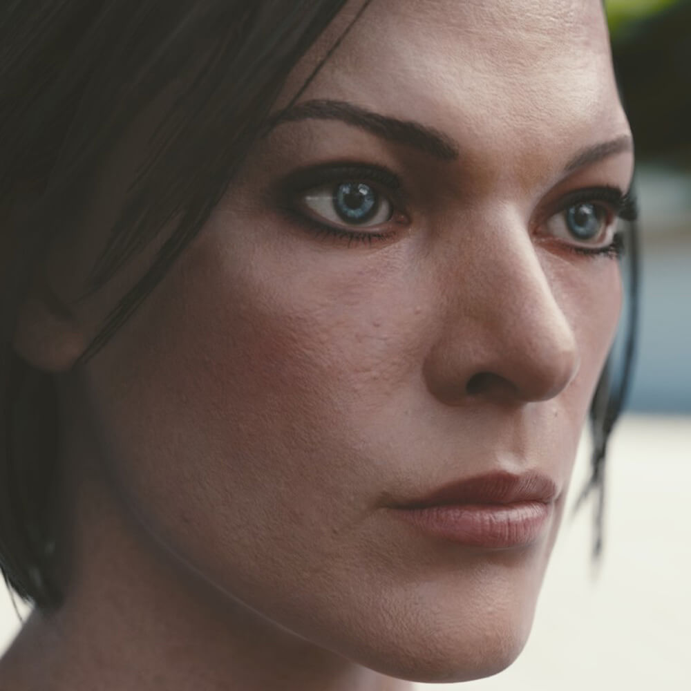 Milla Jovovich Head V1 - 3D Model by vefilanna