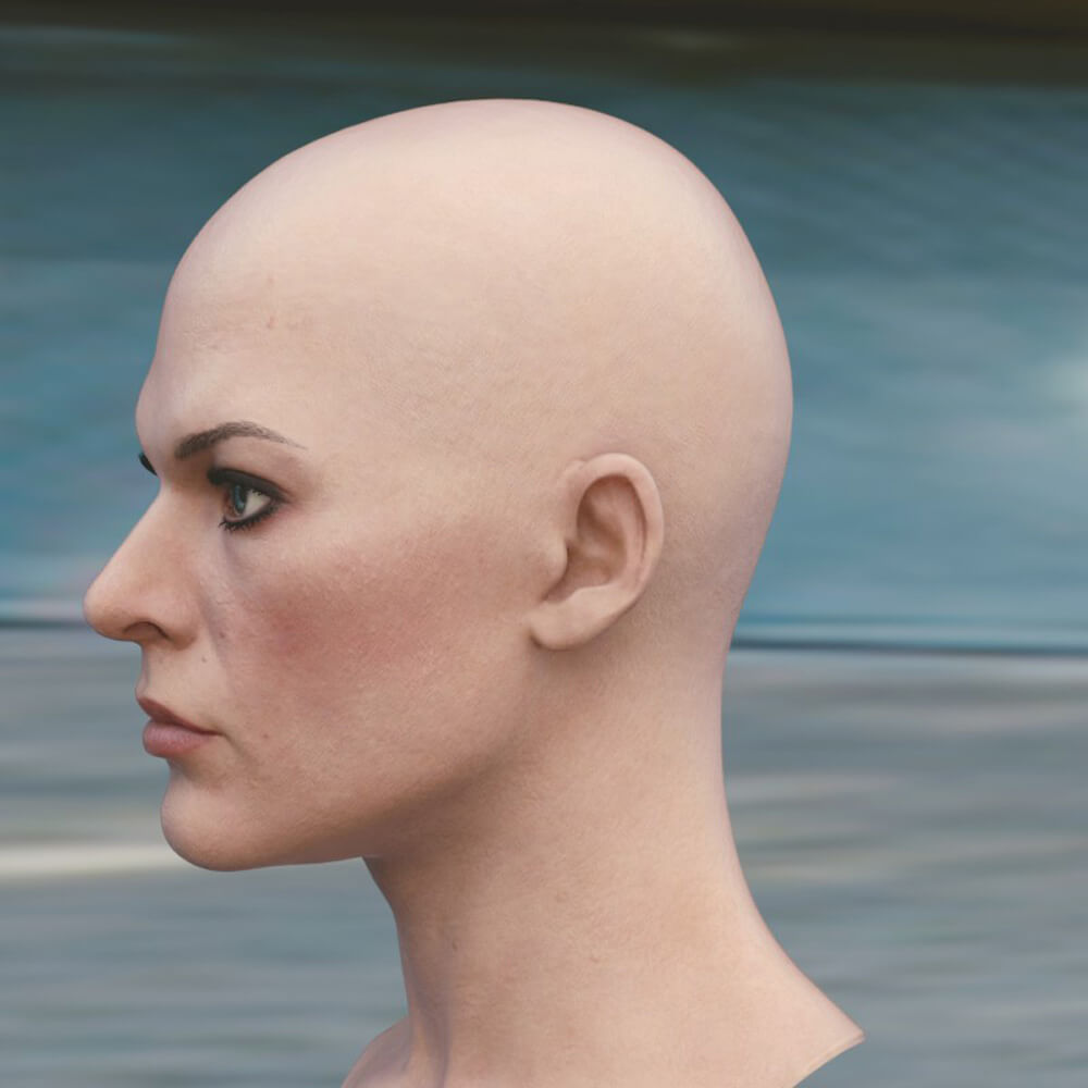 Milla Jovovich Head V1 - 3D Model by vefilanna