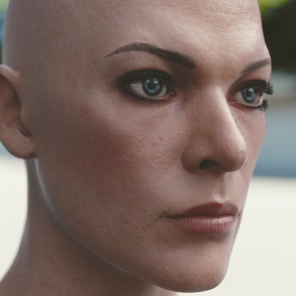 Milla Jovovich Head V1 - 3D Model by vefilanna