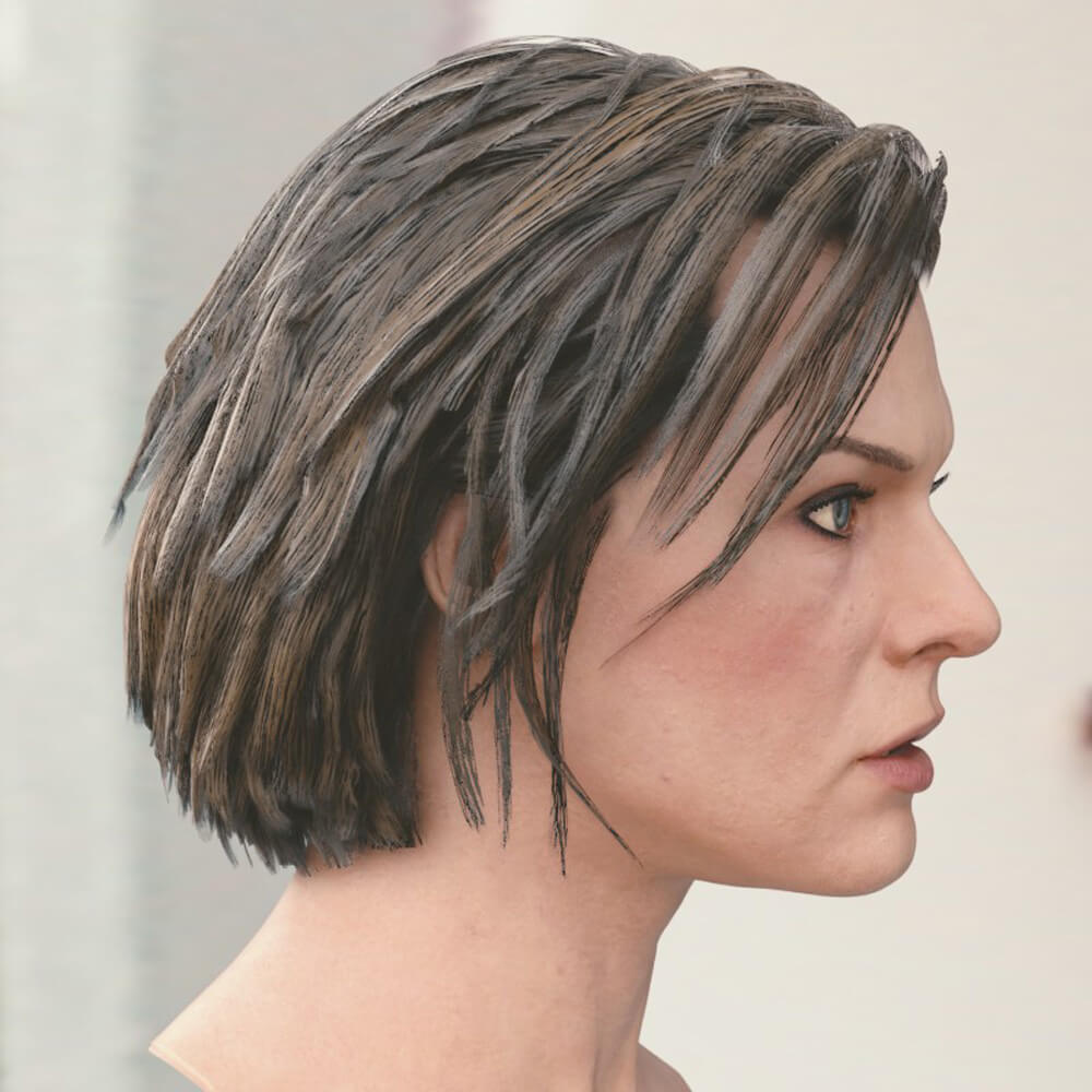 Milla Jovovich Head V2 - 3D Model by vefilanna