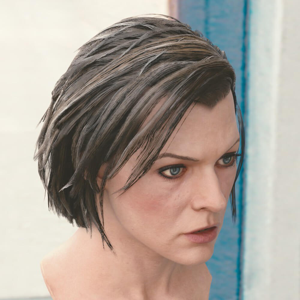 Milla Jovovich Head V2 - 3D Model by vefilanna