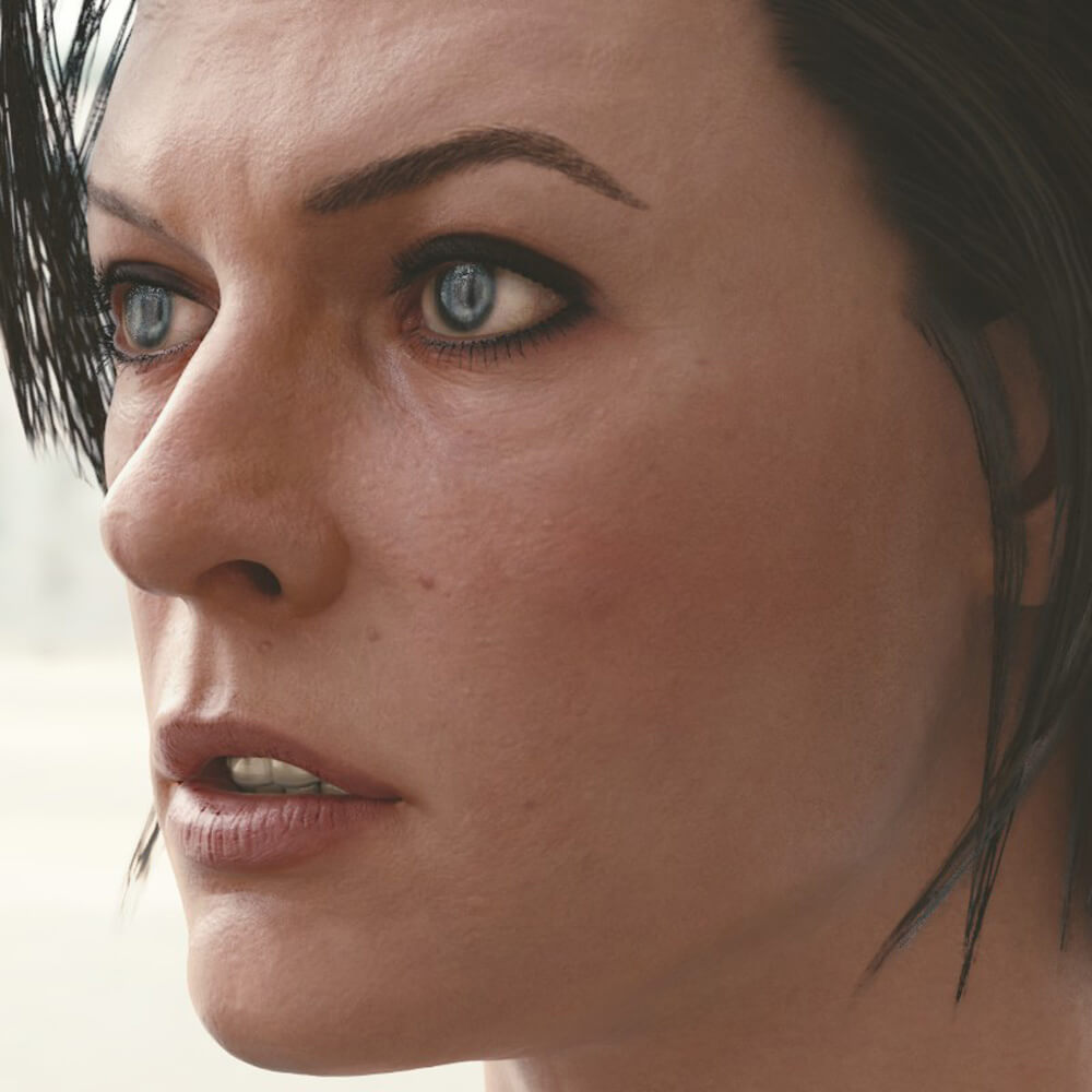 Milla Jovovich Head V2 - 3D Model by vefilanna