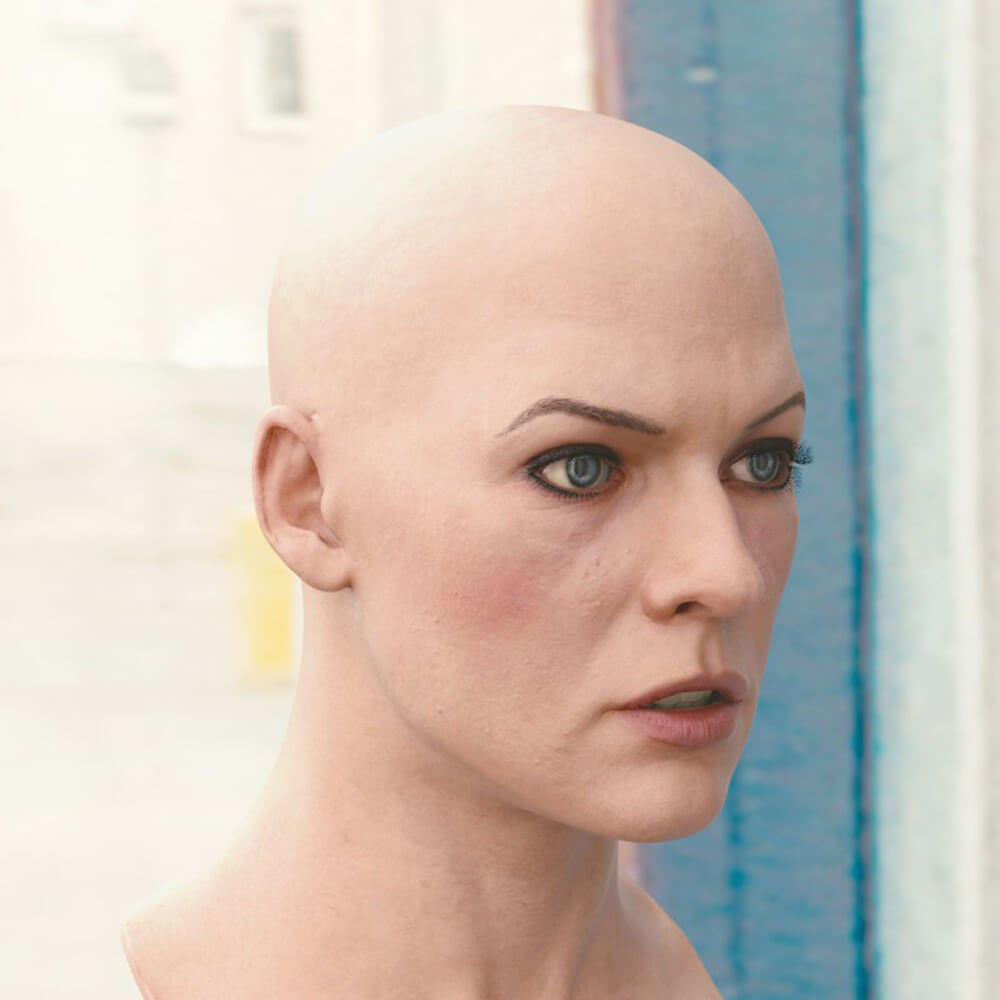 3D Model Milla Jovovich Head V2 by vefilanna