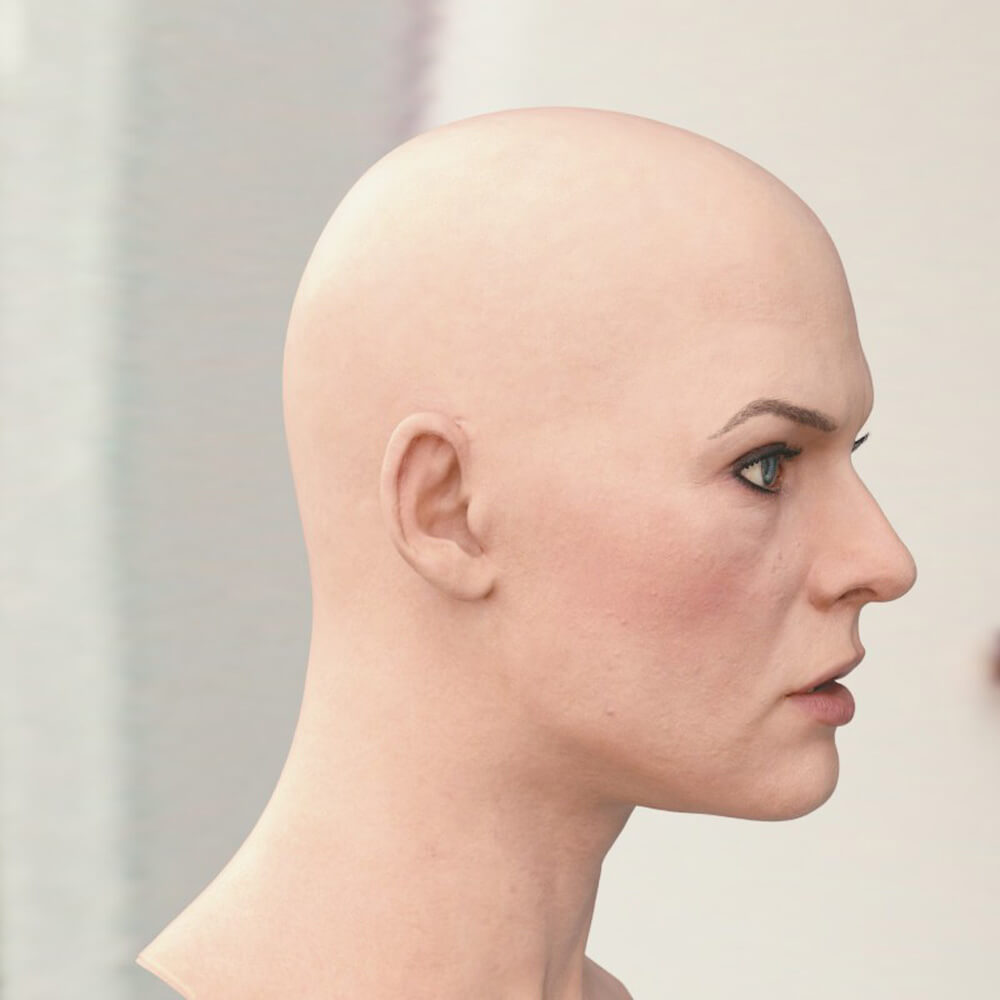 Milla Jovovich Head V2 - 3D Model by vefilanna