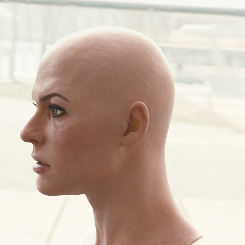 Milla Jovovich Head V2 - 3D Model by vefilanna