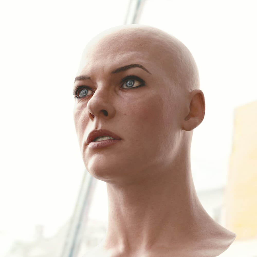 3D Model Milla Jovovich Head V2 by vefilanna