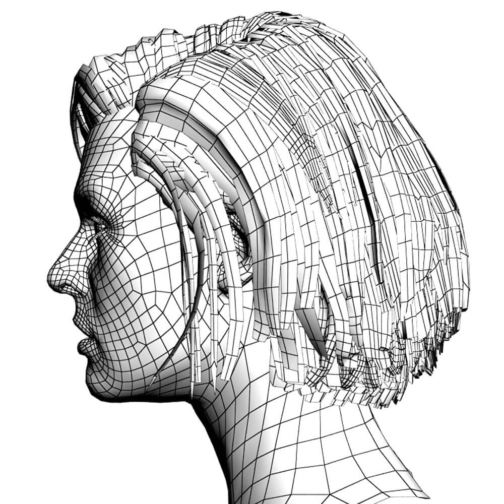 Milla Jovovich Head V2 - 3D Model by vefilanna