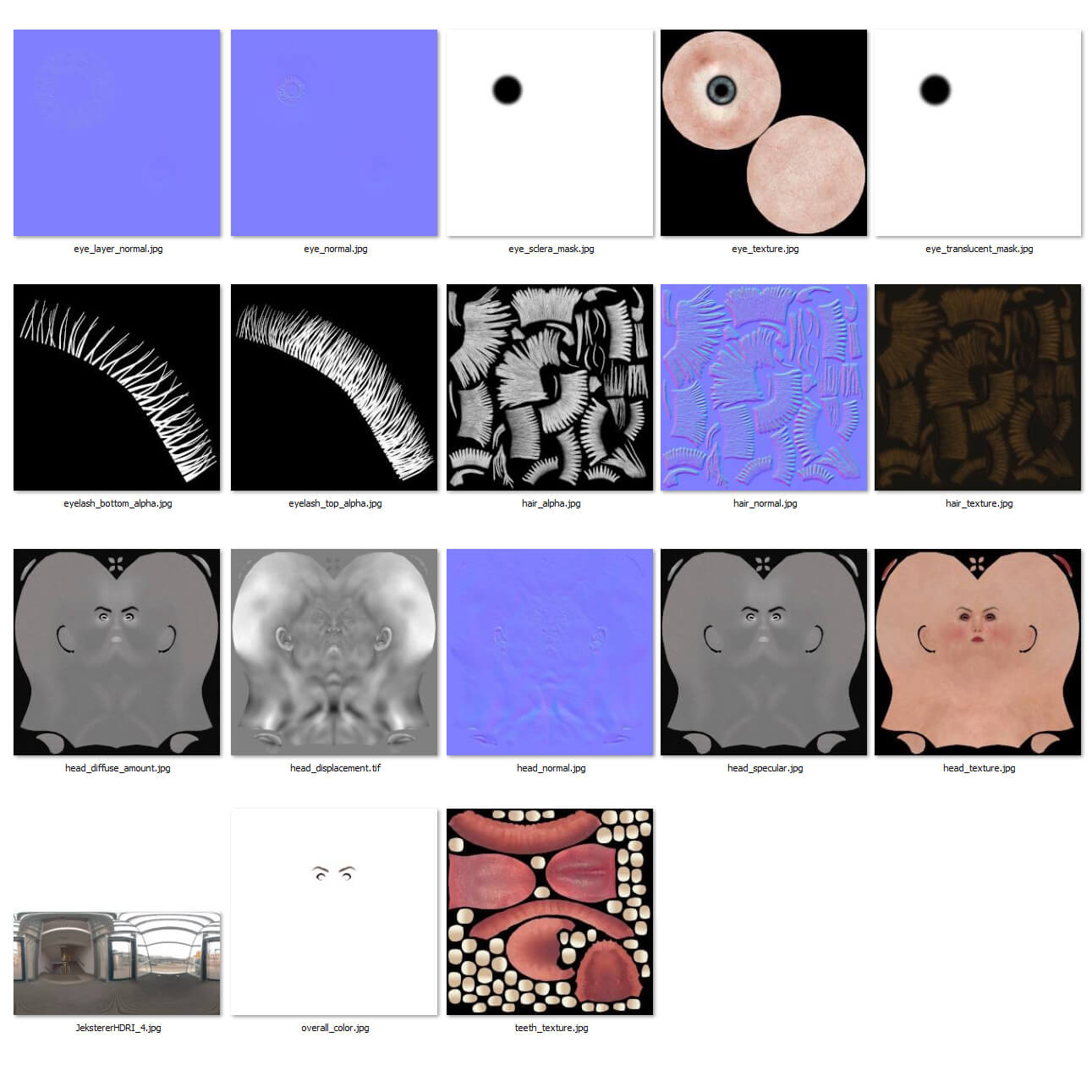 Milla Jovovich Head V2 - 3D Model by vefilanna