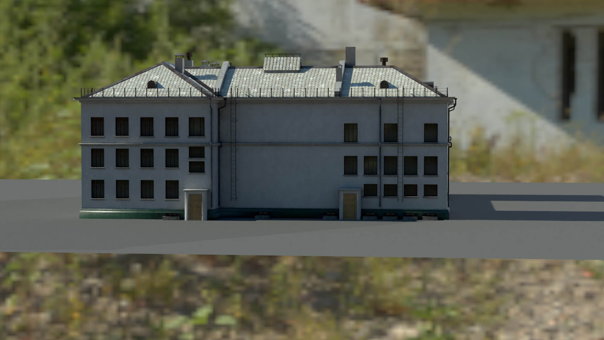 Old Architecture Building - 3D Model by vefilanna