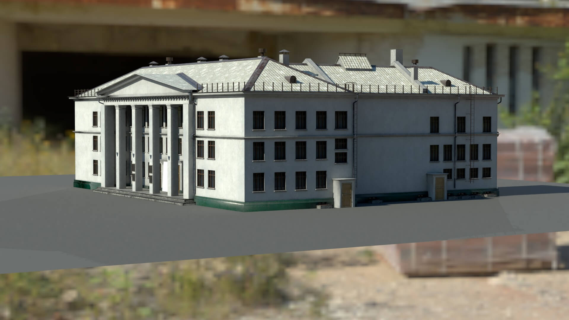 3D Model of Old Architecture Building by vefilanna