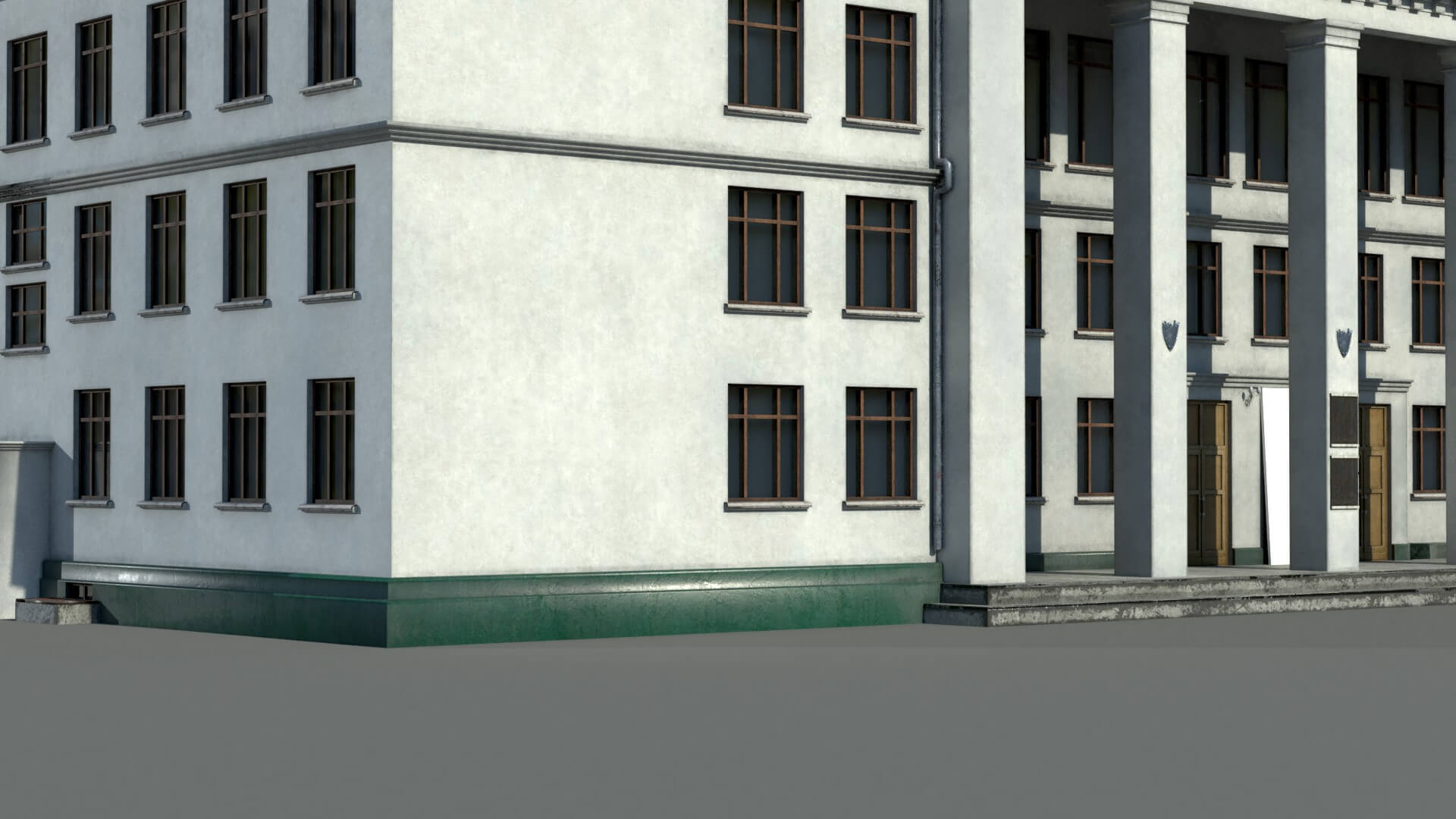 Old Architecture Building - 3D Model by vefilanna