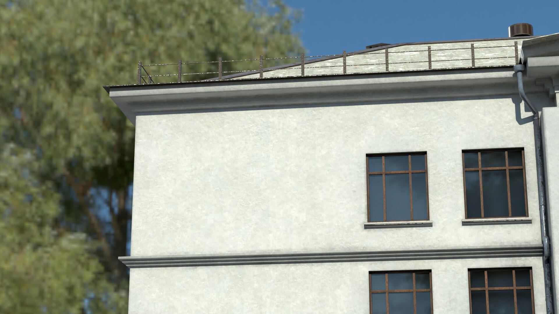 Old Architecture Building - 3D Model by vefilanna