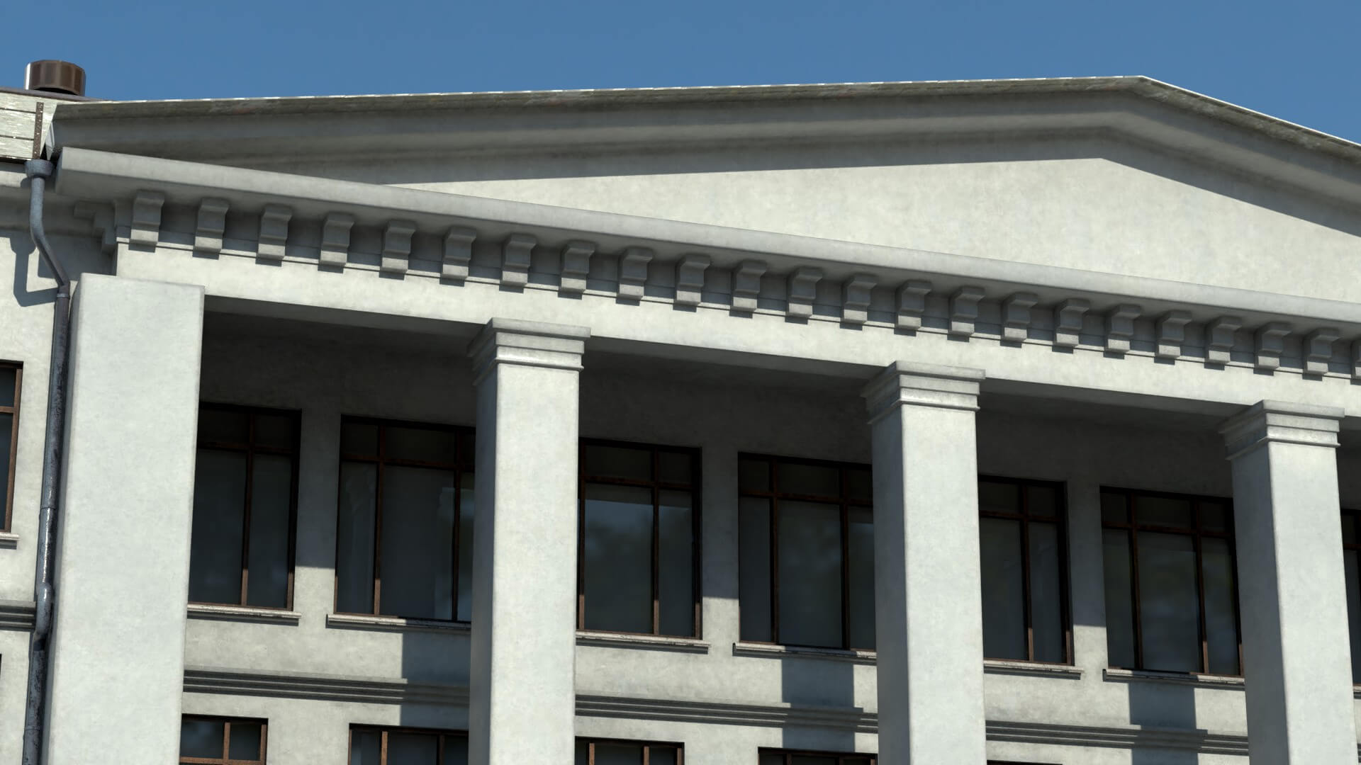 Old Architecture Building - 3D Model by vefilanna