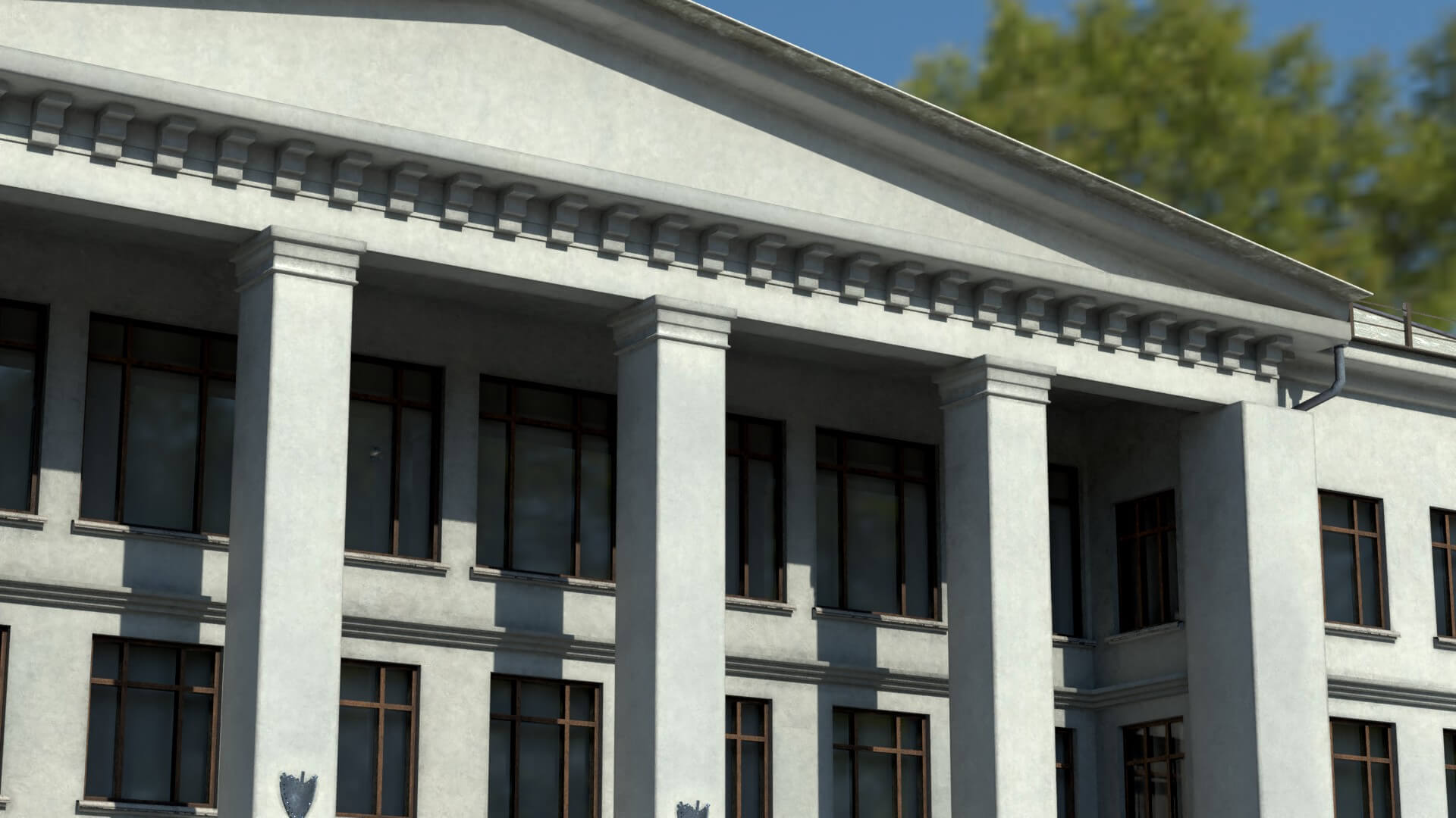 Old Architecture Building - 3D Model by vefilanna