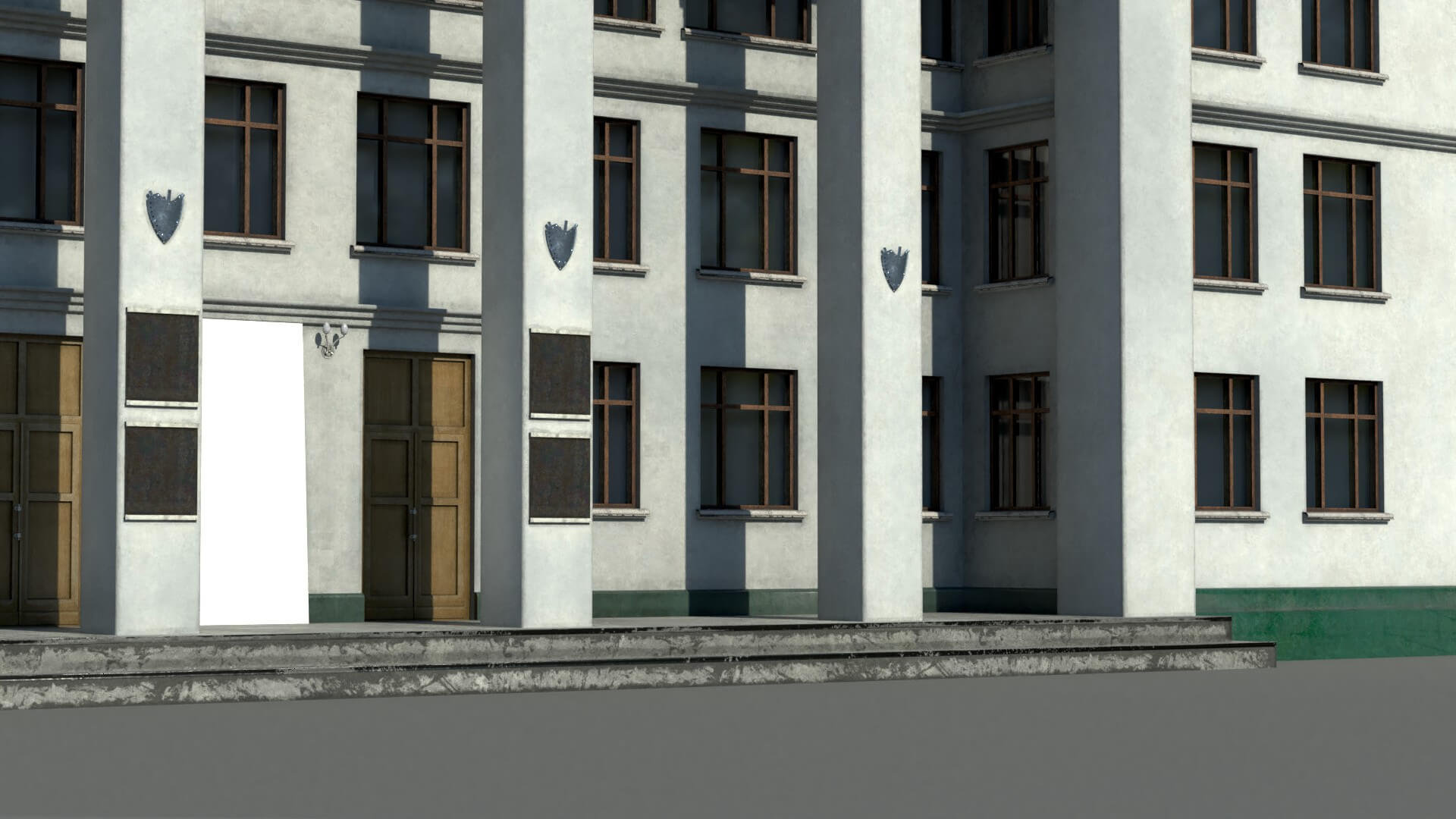 Old Architecture Building - 3D Model by vefilanna