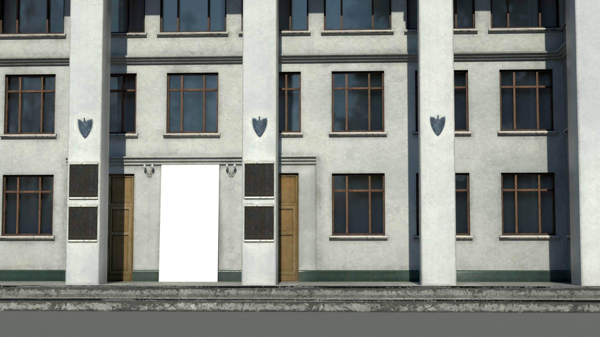 Old Architecture Building - 3D Model by vefilanna
