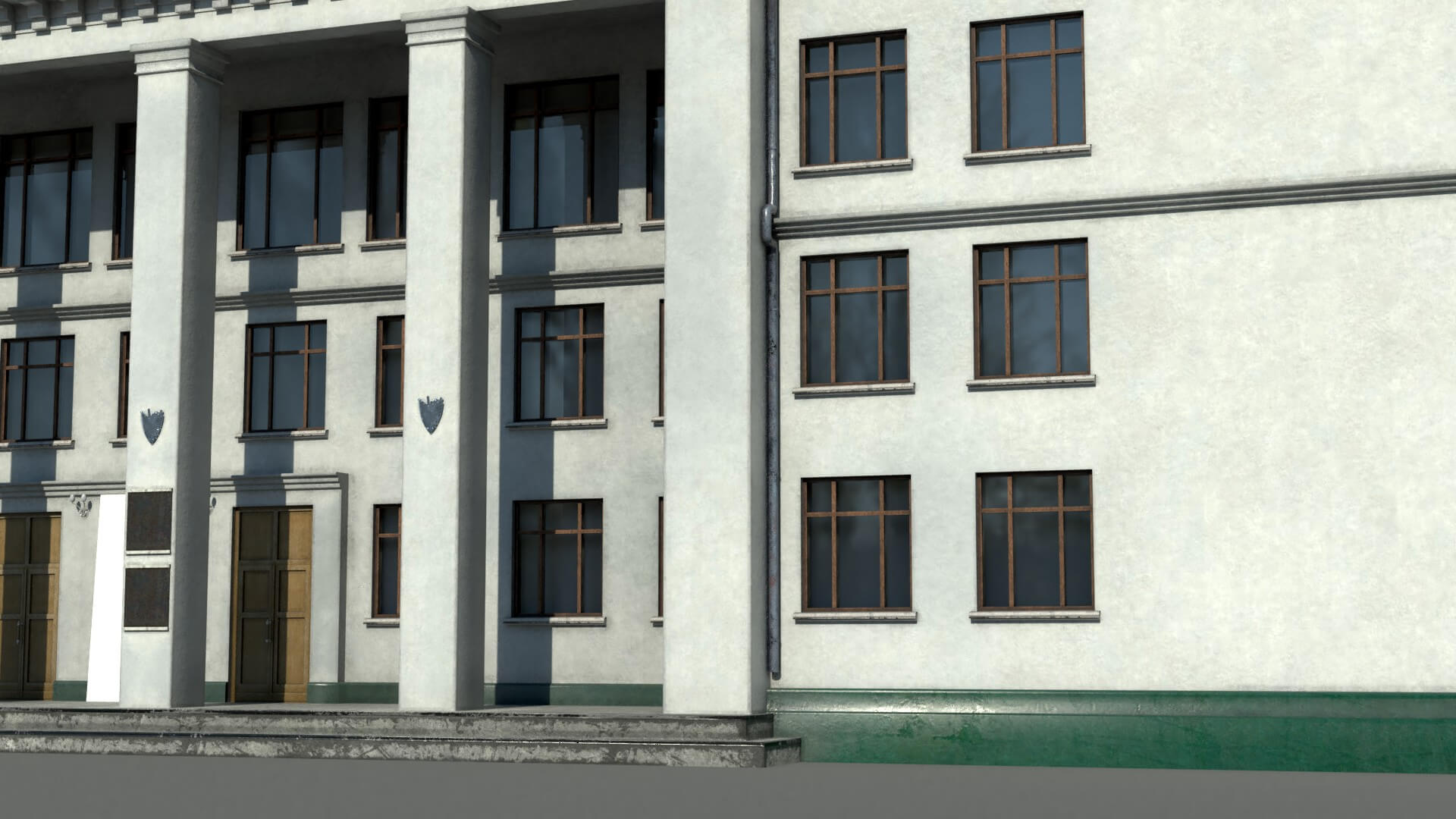 Old Architecture Building - 3D Model by vefilanna