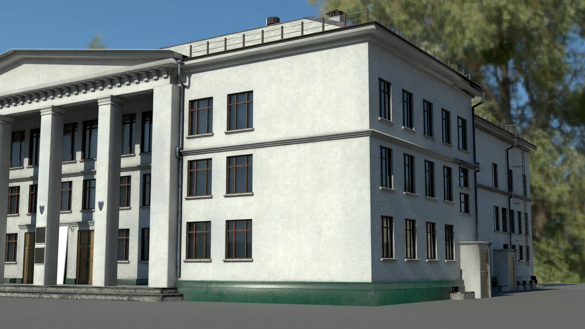Old Architecture Building - 3D Model by vefilanna