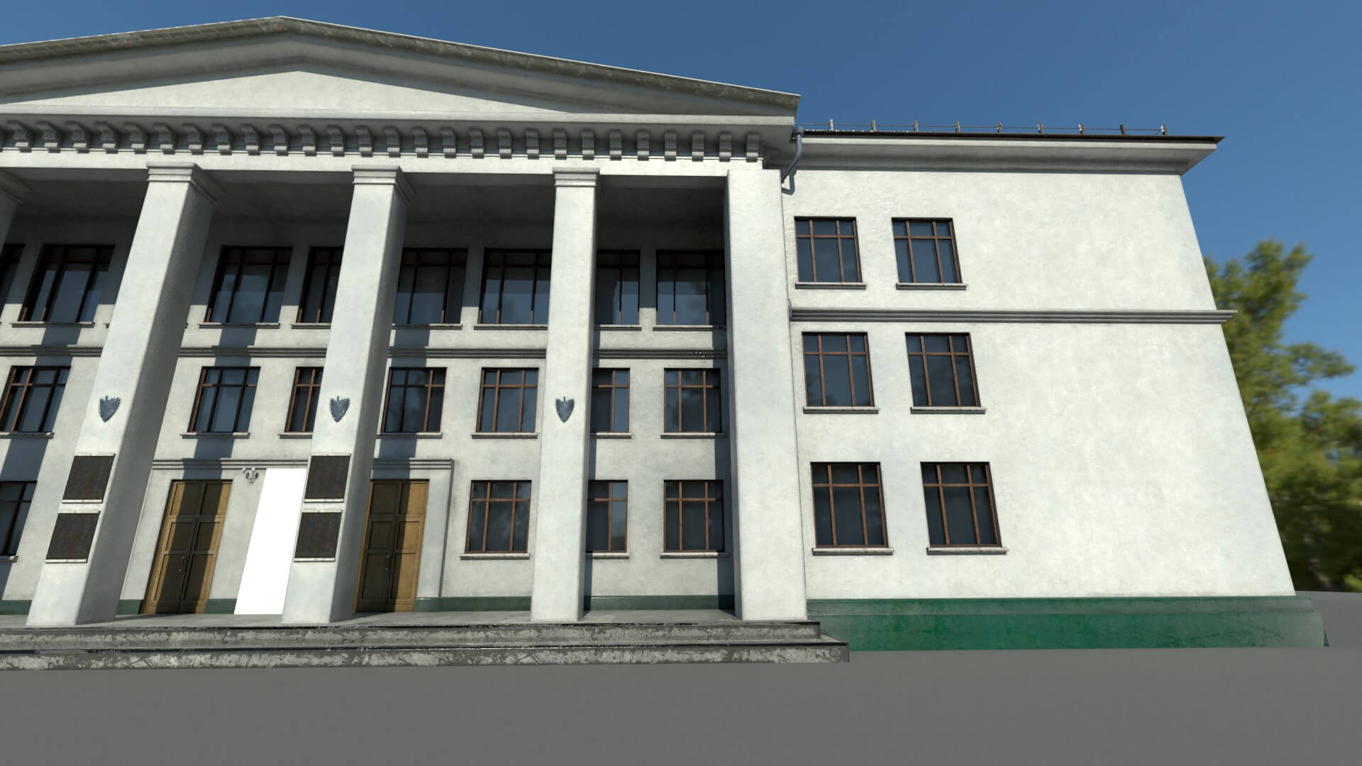 3D Model of Old Architecture Building by vefilanna