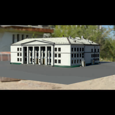 Old Architecture Building - 3D Model by vefilanna