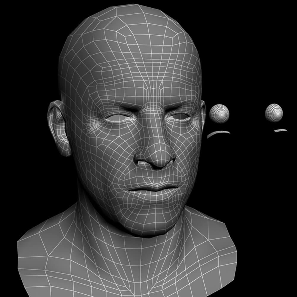 3D Model of Vin Diesel Head by vefilanna