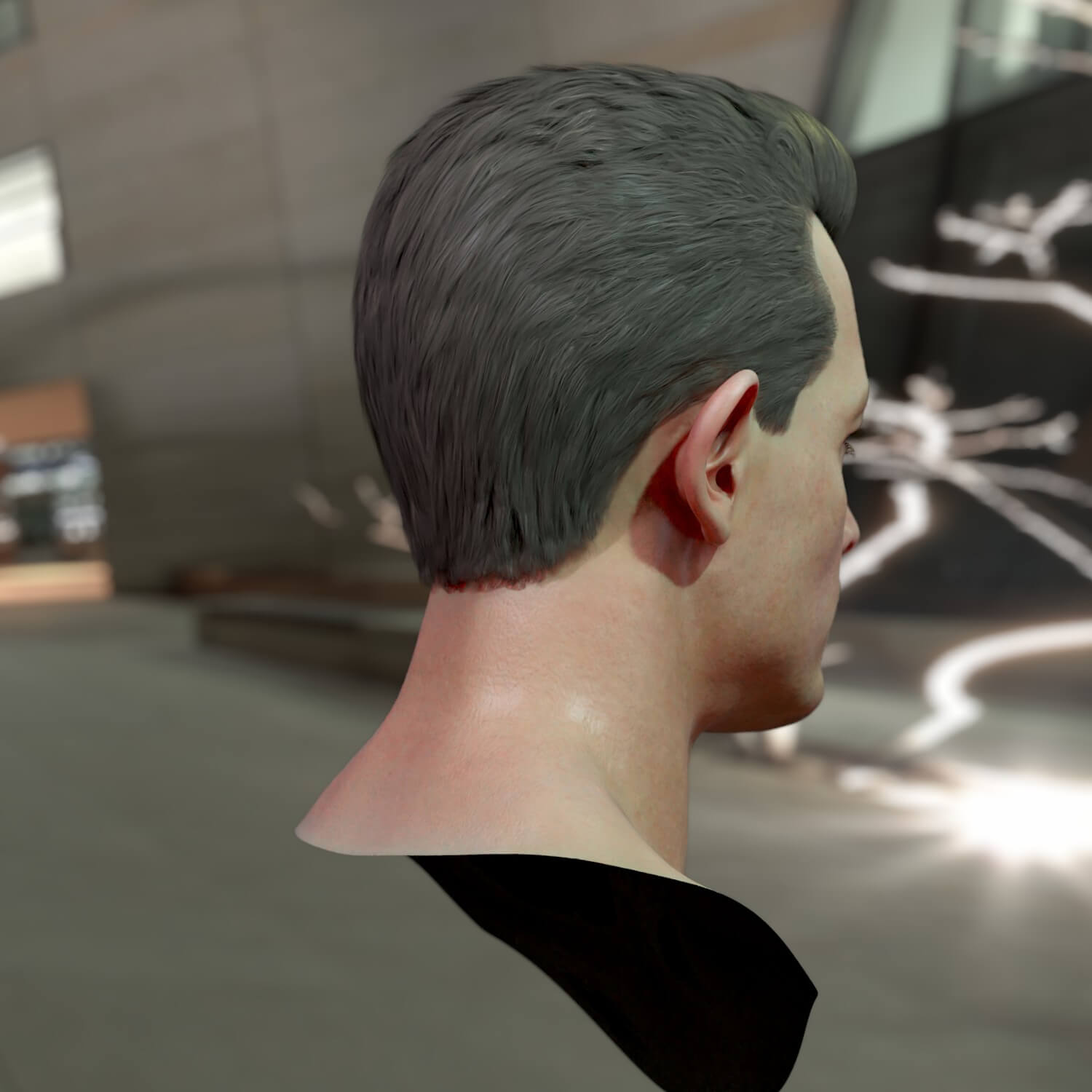 Robert Patrick T1000 Head - 3D Model by vefilanna