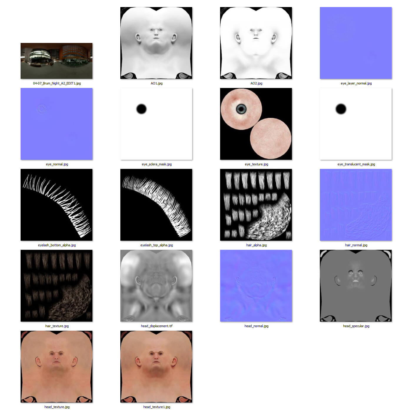 Robert Patrick T1000 Head - 3D Model by vefilanna