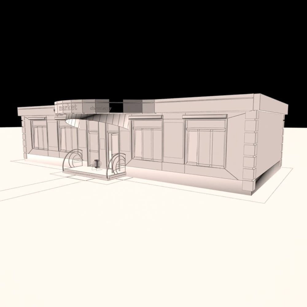 Supermarket Shop - 3D Model by vefilanna