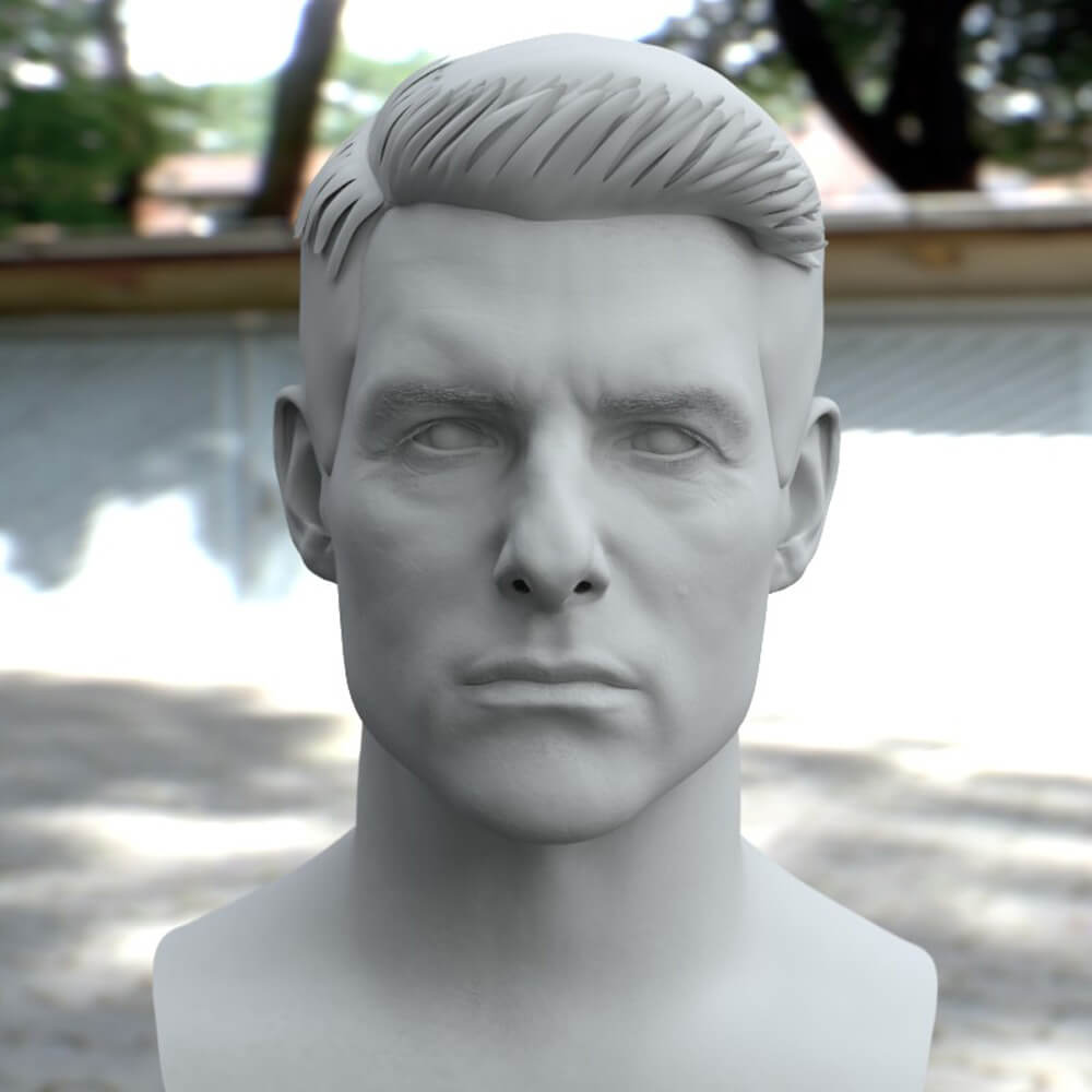 3D Model Tom Cruise Head by vefilanna