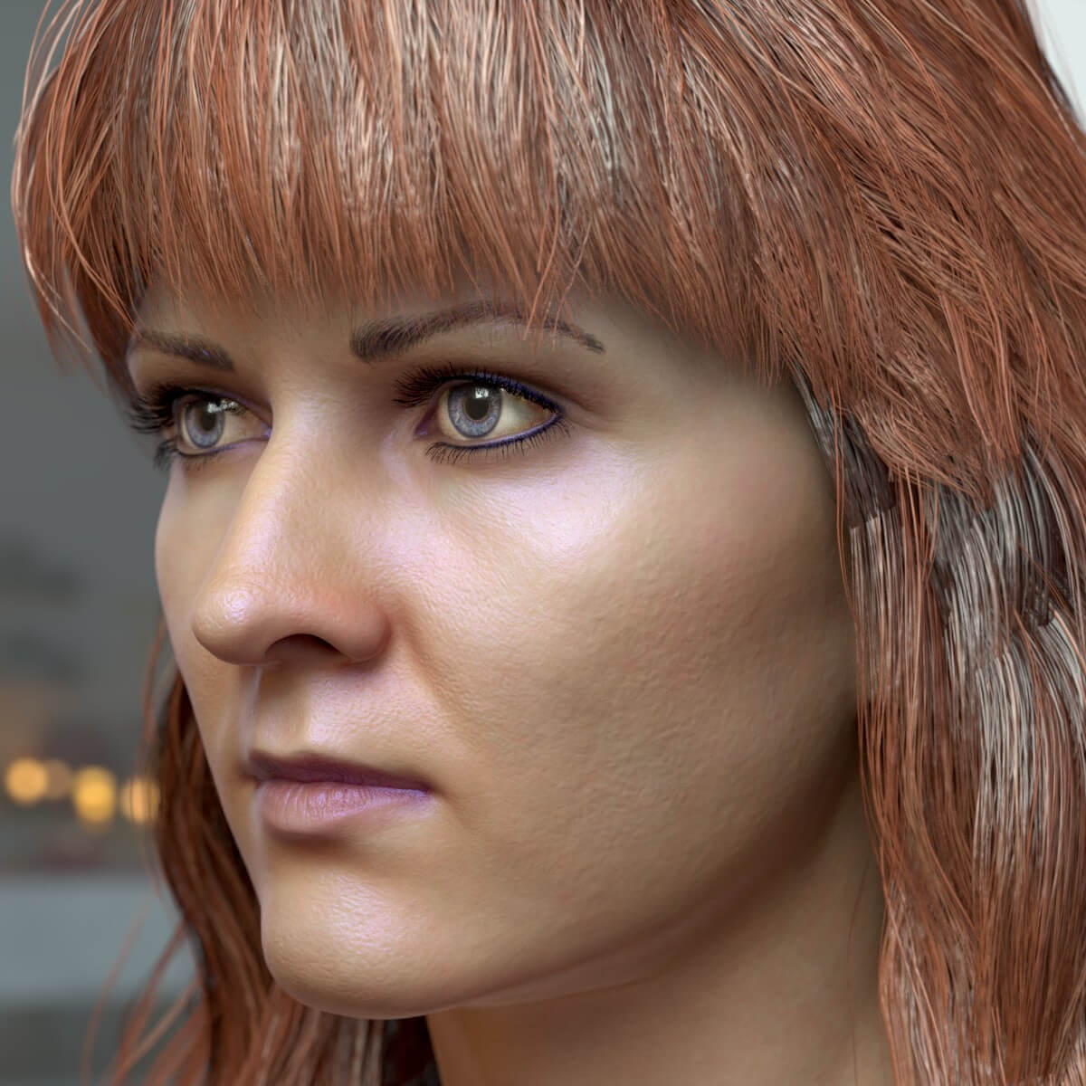 Woman Head V3 - 3D Model by vefilanna