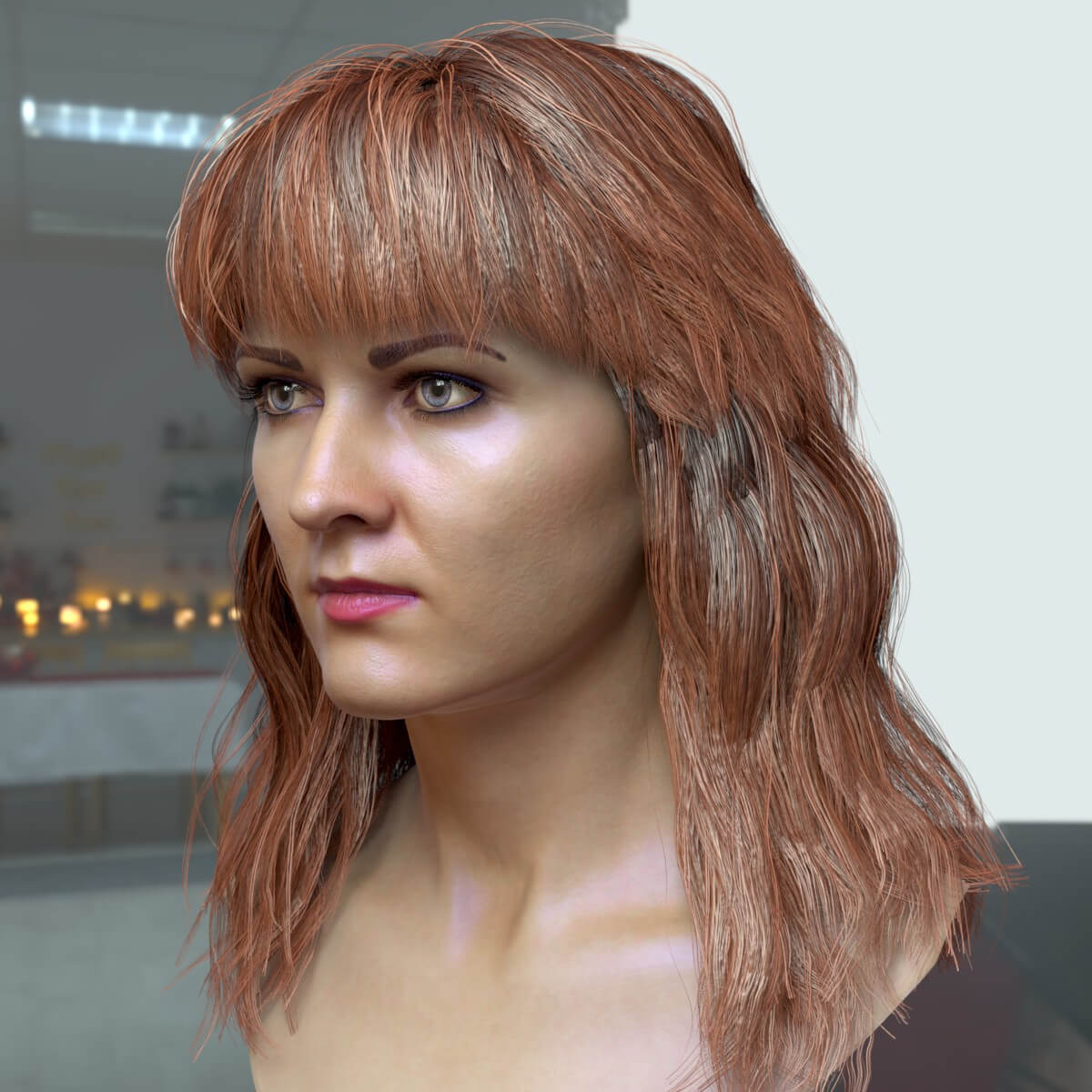 Woman Head V3 - 3D Model by vefilanna