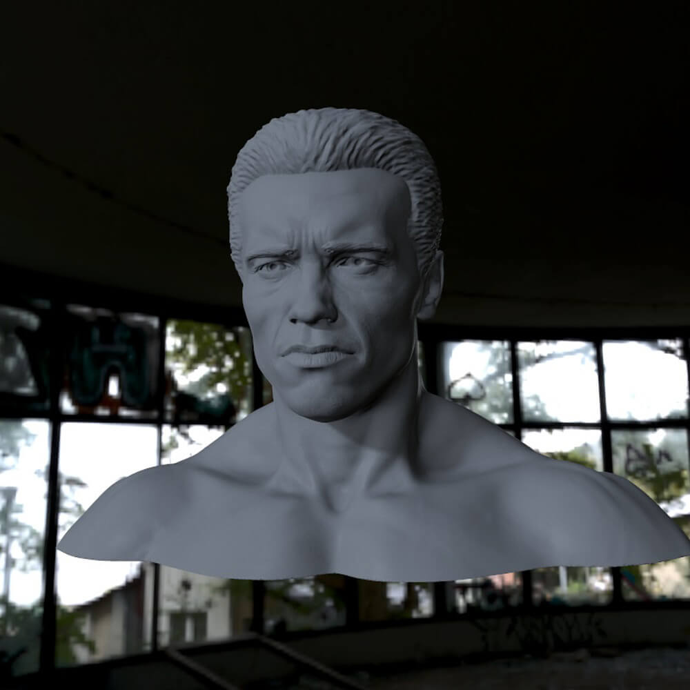 3D Printable Model Arnold Schwarzenegger by vefilanna