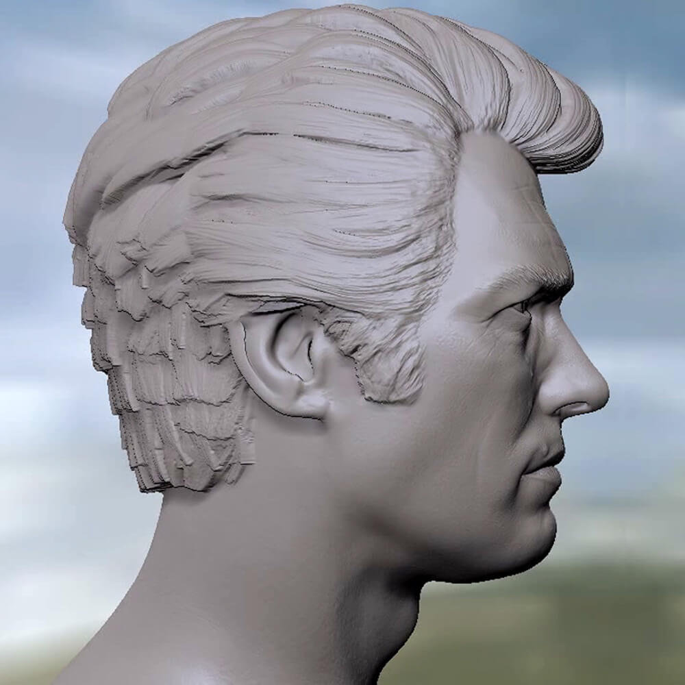 Clint Eastwood Head - Printable 3D Model by vefilanna